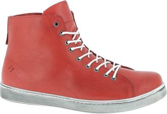 Andrea Conti Damen High Top Sneaker, rot, 35 EU