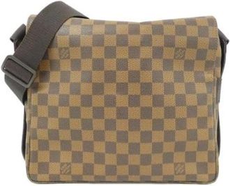 Louis Vuitton Pre-owned Sac bandouli&egrave;re Naviglio Damier - Femme - Pre-owned - Brun - Taille: ONE Size