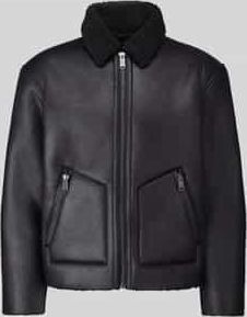 Only & Sons Kunstlederjacke mit Shearlingkragen