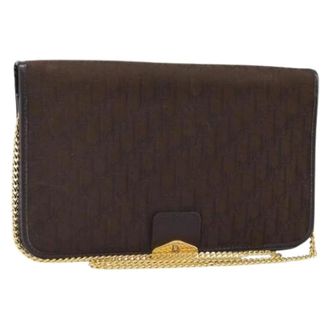 Dior Pre-owned Trotter Canvas Schultertasche - - Pre-owned - Damen - Braun - ONE SIZE