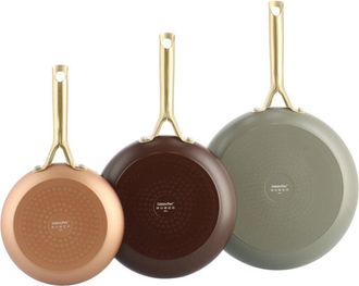 GreenPan Shades (CC009020-001) 20+24+28cm Set Cupper, Braun, Braungrau Pfannen-Set