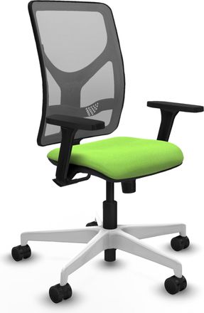 Piqueras y Crespo Schreibtischstuhl aus Netzstoff mit 3D-Armlehnen, h&ouml;henverstellbare Lendenwirbelst&uuml;tze. Ausgestattet mit 3 Positionen und Schneideschaum. Mit Rollen v