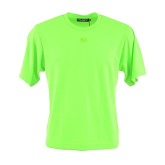 Dolce & Gabbana Homme, Tops, Vert, Taille: 5XL Short Sleeve T-shirt