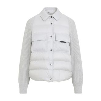 Brunello Cucinelli Damen, Jacken, Grau, XSGr&ouml;&szlig;e