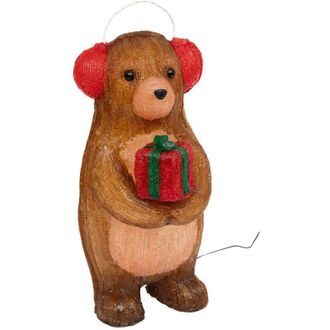 F&eacute;&eacute;ric Lights & Christmas Solar-Acrylform B&auml;r 60 feste LEDs H.47cm - Feeric lights & christmas