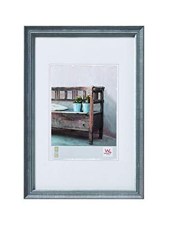 Walther Design Bilderrahmen grau 18 x 24 cm Bench Holzrahmen ND824D