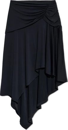 AllSaints Femme, Jupes, Noir, Taille: 36 FR Annalie Jersey Midi Skirt