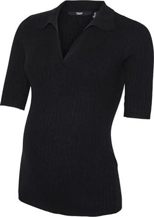 Vero Moda Vmmholly 2/4 Polo Pullover GA Noos, Noir, XL Femmes