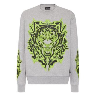 Plein Sport Sweatshirt LS Thunder Tiger - - Sport - Herren - Grau - L