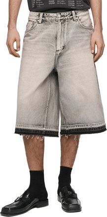 Misbhv Misbhv, Homme, Shorts, Gris, Taille: W30 Pantlaoncini Denim Shorts