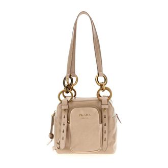 Prada Ledertasche - - Bags - Damen - Beige - ONE SIZE
