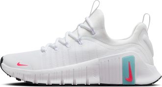 Nike Nike Damen W Free Metcon 6 Sneaker, White/Hot Punch-Denim Turq-Black, 38.5 EU