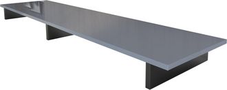 Vladon TV-Aufsatz Game, Made in Germany, Aufsatz für TV-Boards zur Erhöhung, Schwarz matt/Grau Hochglanz (138,5 x 9,5 x 34,5 cm)