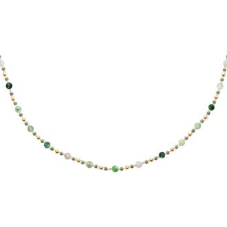 Brillaxis Collier agate verte