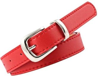 Generic Ceintures pour femmes en cuir PU simple boucle en métal ceinture filles robe jean pantalon ceinture ceinture pour femme marque de luxe designer, Boucl