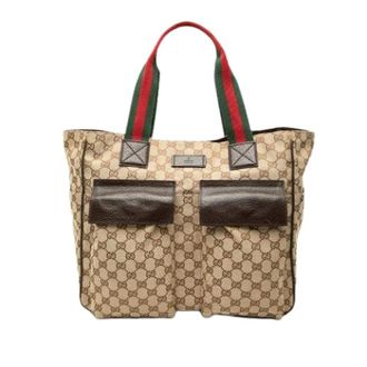 Gucci Pre-owned Vintage Canvas Tote Bag - - Pre-owned - Damen - Beige - ONE SIZE