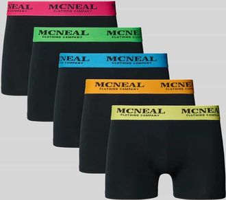 Mc Neal Slim Fit Trunk mit Logo-Detail im 5er-Pack