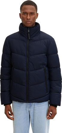 Tom Tailor Herren Puffer Jacke mit Stehkragen 1034666, 10668 - Sky Captain Blue, XXL