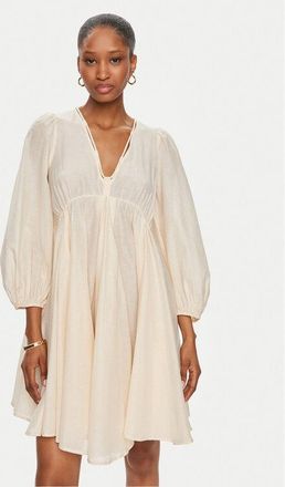 Pinko Pinko Kleid f&uuml;r den Alltag Beowulf Abito 103587 A1X2 &Eacute;cru Regular Fit
