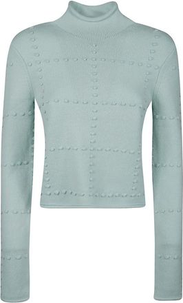 Guest In Residence Femme, Pulls, Vert, Taille: 36 FR Pull Col Roul&eacute; Popcorn