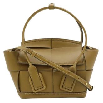 Bottega Veneta Pre-owned Mini The Arco Leather 2way Bag - Femme - Pre-owned - Vert - Taille: ONE Size