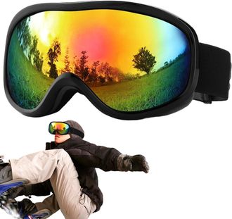 Generico Skibrille und Schneesport, doppelschichtige Sportbrille - High-Definition-Schutzbrille - f&uuml;r Snowboarden, Motocross, Skifahren, Fahrrad, Motorrad, Rad