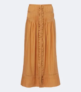 Isabel Marant Jupe longue Loraine en coton