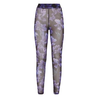 Philipp Plein Flowers Leggings - - Trousers - Damen - Lila - S