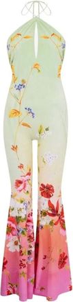 Roberto Cavalli Femme, Combinaisons et Ensembles, Multicolore, Taille: 42 FR Combinaison Imprim&eacute; Fleurs Miami