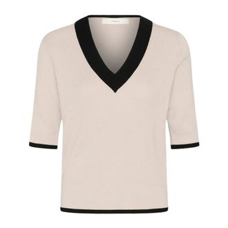 Inwear Leenah Blouse Col V - Femme - Pulls - Beige - Taille: 42 FR