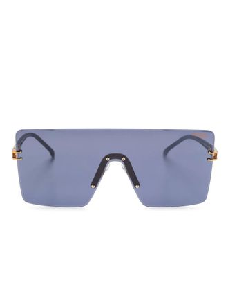 Carrera Sonnenbrille mit eckigem Gestell - Gold
