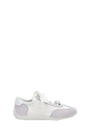 Roger Vivier Low-Top Sneaker - Classic Low-Top Sneakers With Smooth Silhouette - Gr. 36,5 (EU) - in Wei&szlig; - f&uuml;r Damen