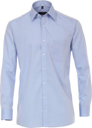 Casamoda Herren Business-Hemd uninah 006540 Modern Fit, Azurblau - Uni Nah (115), 44