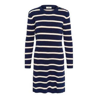 Soaked In Luxury Slsanja Kurzes Strickkleid - - Dresses - Damen - Blau - S