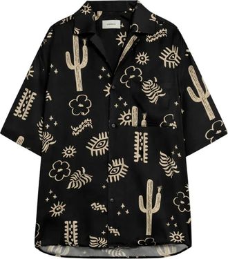 A Paper Kid Homme, Chemises, Noir, Taille: M Chemises