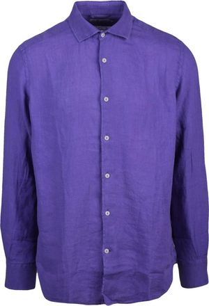 MC2 Saint Barth Homme, Chemises, Violet, Taille: L Chemise Pamplona