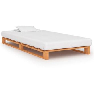 vidaXL Palettenbett Braun Massivholz Kiefer 100&times;200 cm Vidaxl