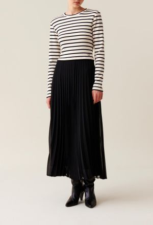 Claudie Pierlot Gestreiftes Twist-Kleid