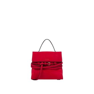 Moschino Femme, Sacs, Rouge, Taille: ONE Size Tie Me Small Handbag
