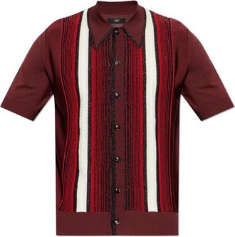 Amiri Homme, Chemises, Rouge, Taille: XL Chemise avec bordure en laine