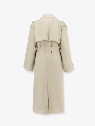 Frankie Shop Womens Blazer Veyron Beige Acetate Trench & Raincoats