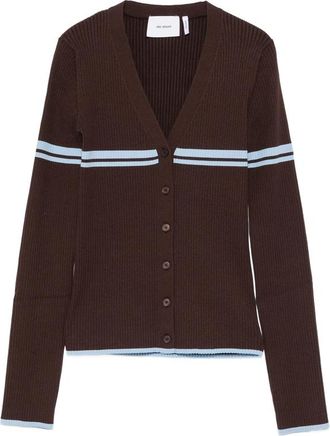 Axel Arigato Fleur Ribbed Stripe-detail Cardigan