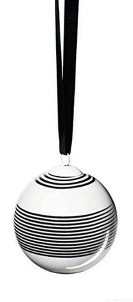 ASA Selection ASA 66437690 Weihnachtskugel, Porzellan, Wei&szlig;, 8 x 8 cm, 1 Einheiten