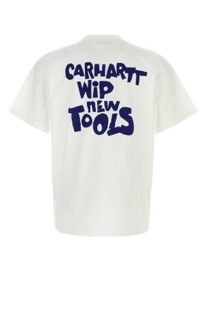 Carhartt Work in Progress Organic Cotton Logo T-Shirt - White
