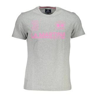 La Martina Homme, Tops, Gris, Taille: XL T-shirt Homme Manches Courtes Gris