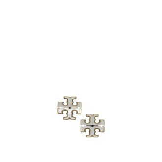 Tory Burch Femme, Accessoires, Jaune, Taille: ONE Size Kira Mother-of-Pearl Stud Earrings