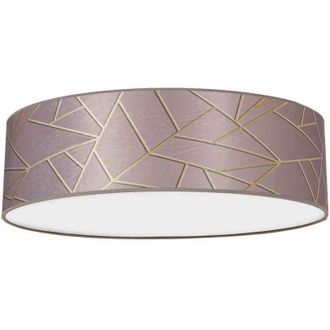 Milagro Milagro - Plafonnier ziggy pink Doré/Rose 3xE27 Ø50cm