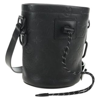 Louis Vuitton Pre-owned Monogram Shadow Bucket Bag - - Pre-owned - Damen - Schwarzk - ONE SIZE