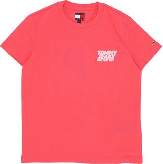 Tommy Hilfiger Bubble Tee Amour T-shirt - - Tops - Damen - Rot - M
