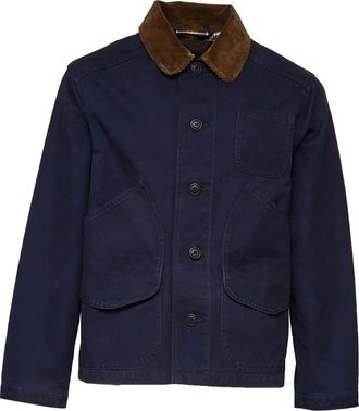 Filson Homme, Vestes, Bleu, Taille: XS Veste &agrave; Col en Velours